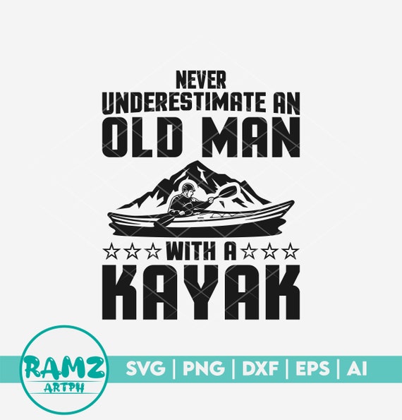 Embellishments Paper, Party & Kids Man Kayaking Paddling SVG Cut file ...