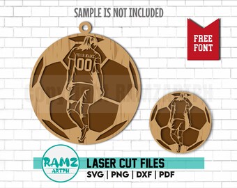 Football Ornament SVG | Personalized Name Svg | Football Player Svg ...