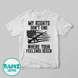 Us Flag SVG My Rights Don't End Rifle Svg, Usa Flag Svg, Patriotic Svg ...