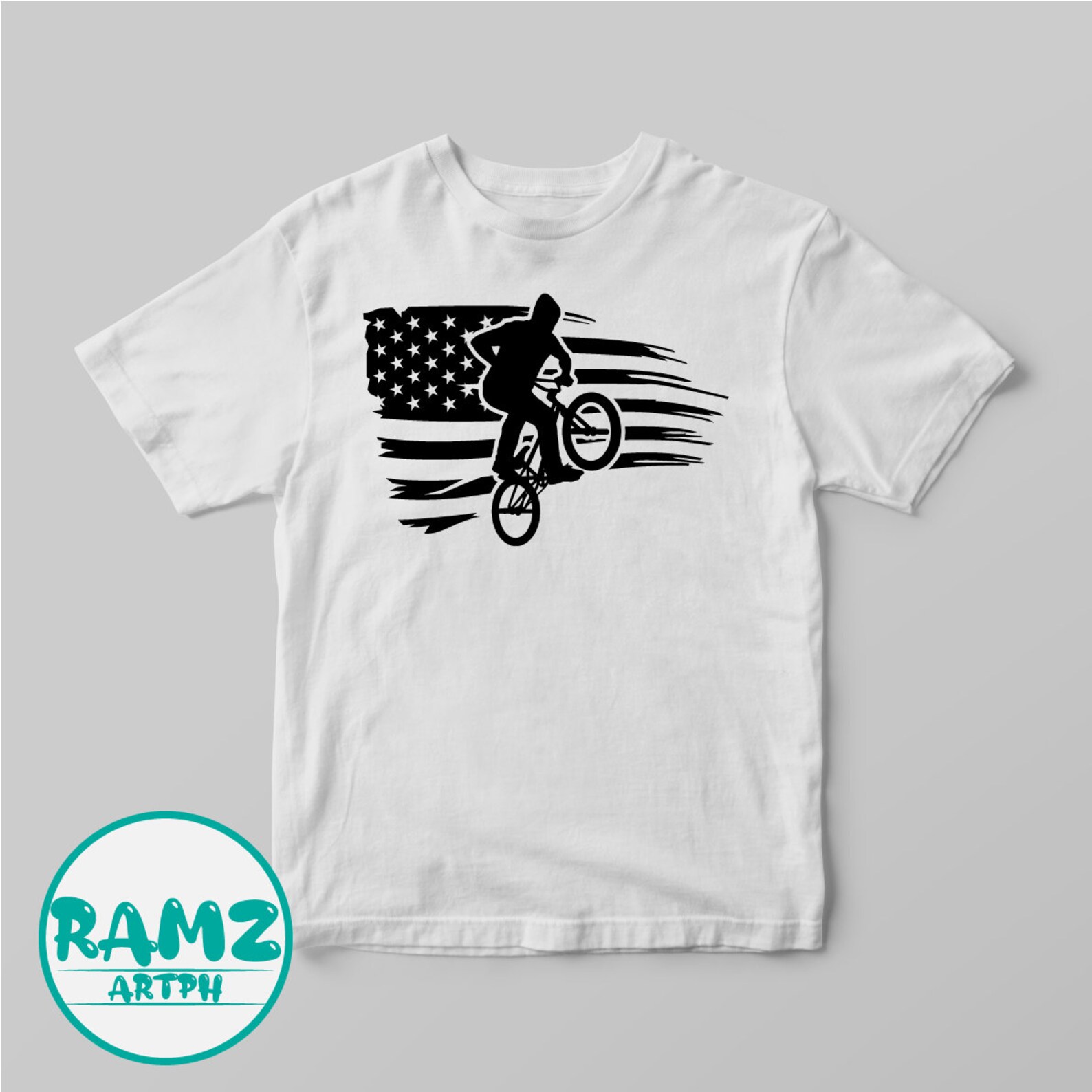 Bmx SVG File Us Flag - Bmx Svg, Bmx Bike Svg, Bmx Rider Svg, Silhouette ...