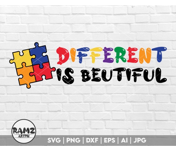 Different is Beautiful Svg Autism Svg Autism Love Svg | Etsy