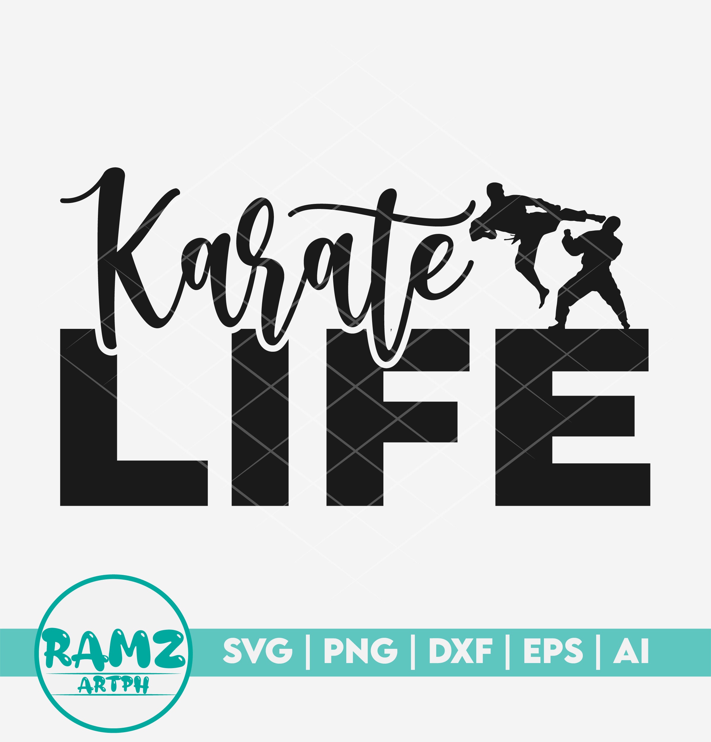 Karate SVG File Karate Life - Karate Svg, Martial Arts Svg, Fighting ...