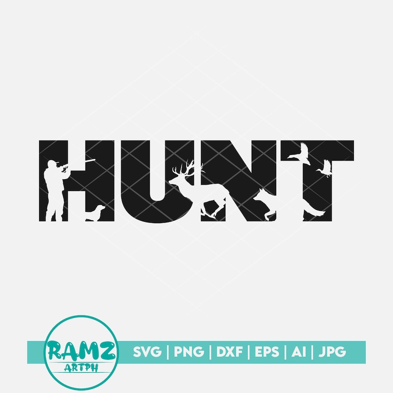 Hunting SVG File Hunt Logo Hunting Svg Deer Hunting Svg - Etsy