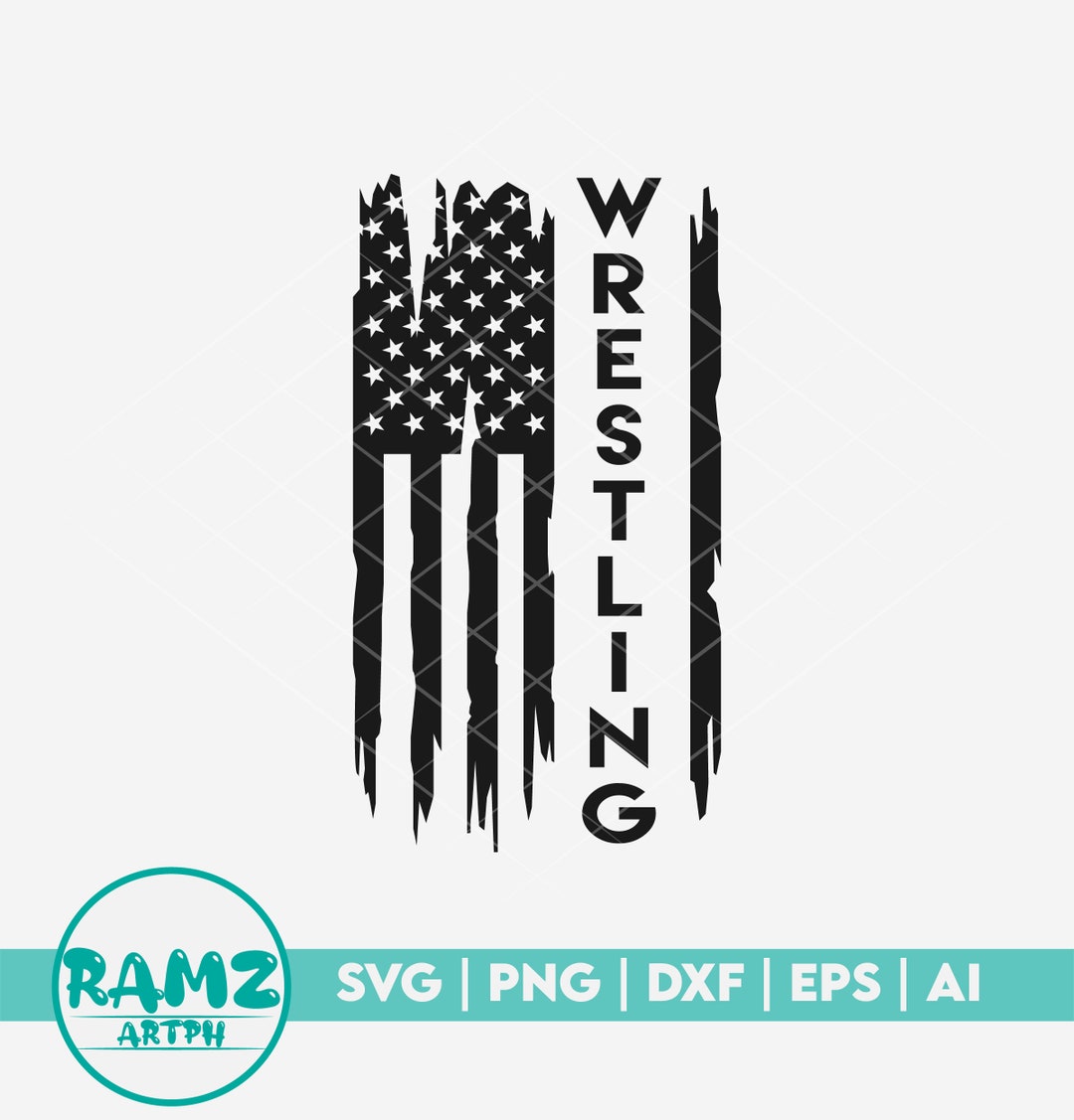 Wrestling SVG File Us Flag - Wrestling Svg, Wrestler Svg, Patriotic Svg ...