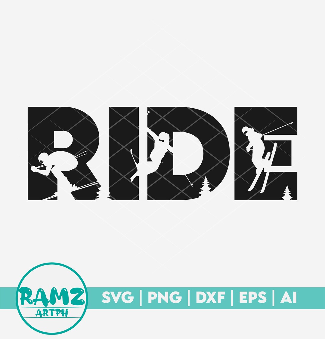 Ski SVG File Ride Ski Svg Skiing Svg Skiing Clipart - Etsy