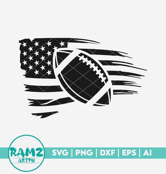 American Football Svg File Us Flag American Football Svg | Etsy