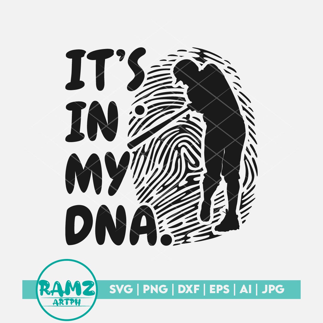 Baseball SVG File It's in My Dna - Baseball Svg, Softball Svg, Sports ...