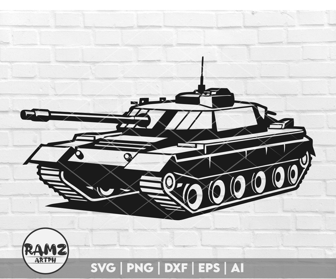 Military Tank SVG File - Army Svg, Marine Tank Svg, Battle War Vehicle ...