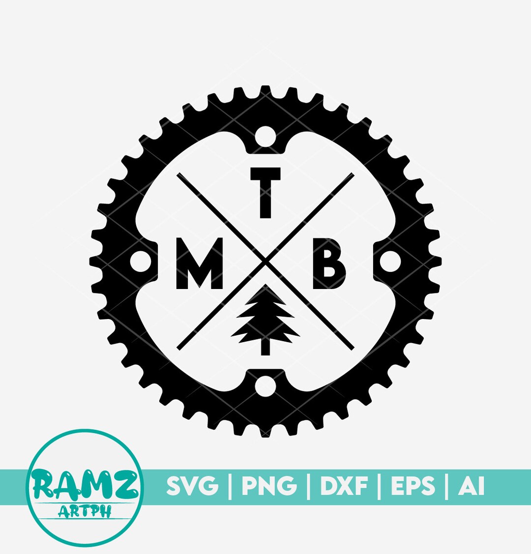 Mtb SVG File Mtb Chainring - Mountain Bike Svg, Mtb Svg, Biker Svg ...