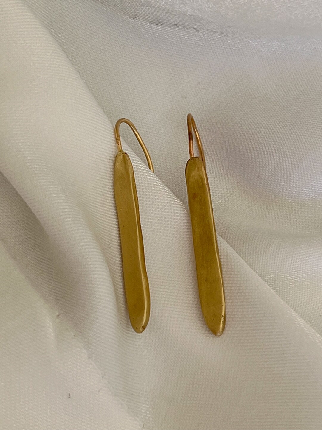 Unique Abstract Sculptured Earrings, Gold Earrings, Silver Earrings - Etsy