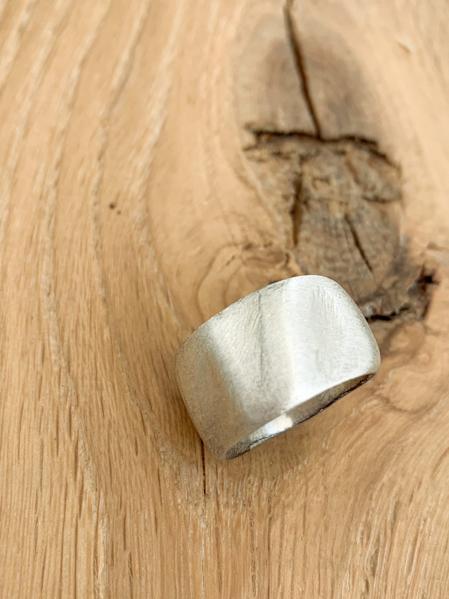 Matt Sterling Silver Ring, Wide Wavy Band, Wavy Wedding Ring, Chunky ...