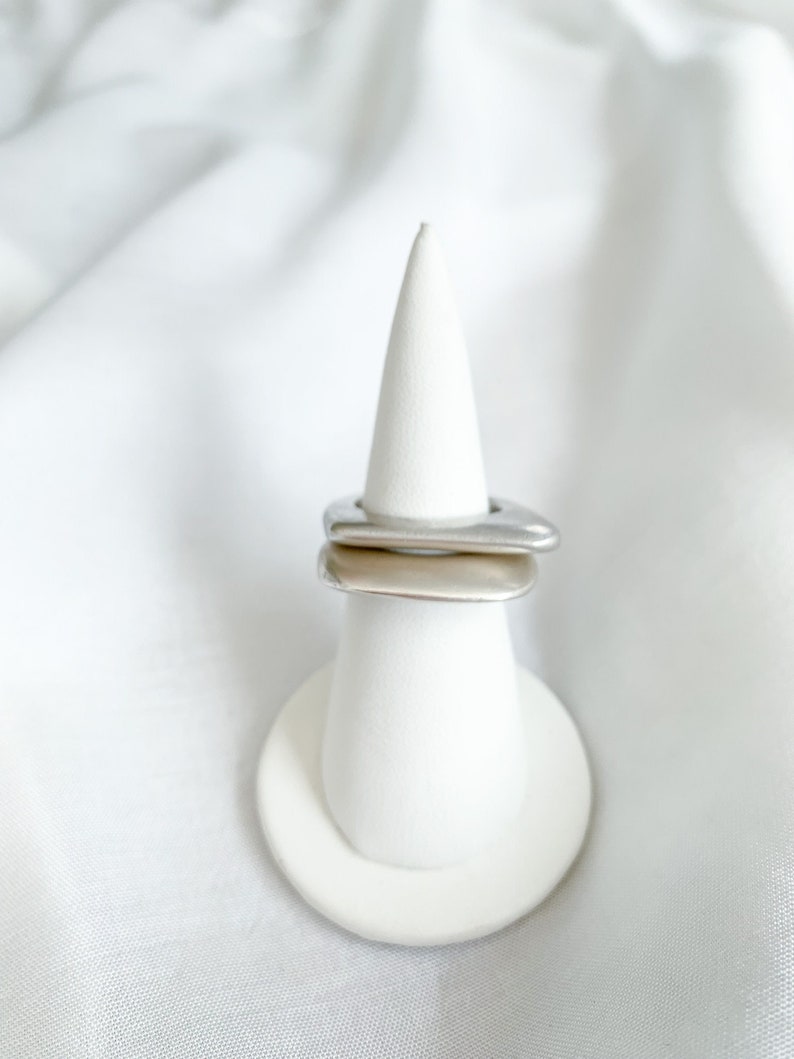 Set of 2 Unique Stacking Rings Promise Ring for Him Pointer - Etsy