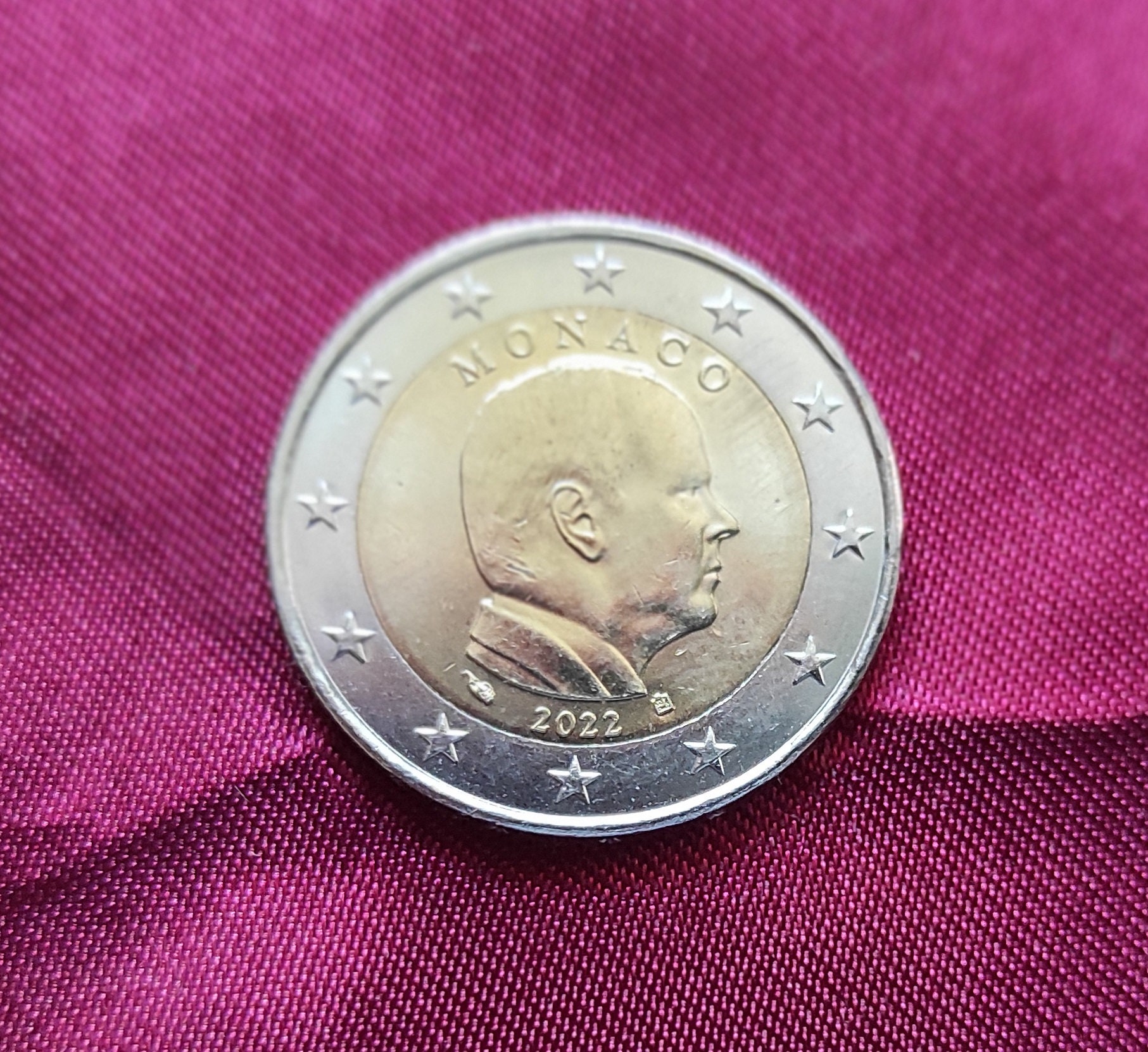 Monaco 2 Euro Coin 2022 Spl/qfdc Prince Albert Little - Etsy