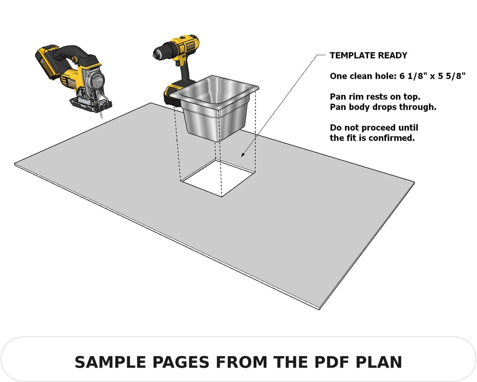 DIY Rolling Grazing Cart Plan PDF: 12 Pan Inserts, Open Storage ...