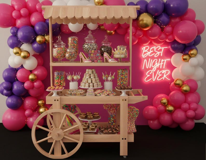 DIY Collapsible Dessert Cart Plans, Wooden Display Cart, Digital PDF ...