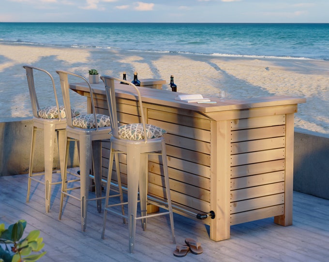 DIY Wrap Around Bar Plans - Build Your Own Stylish Bar - 8ft Wide ...