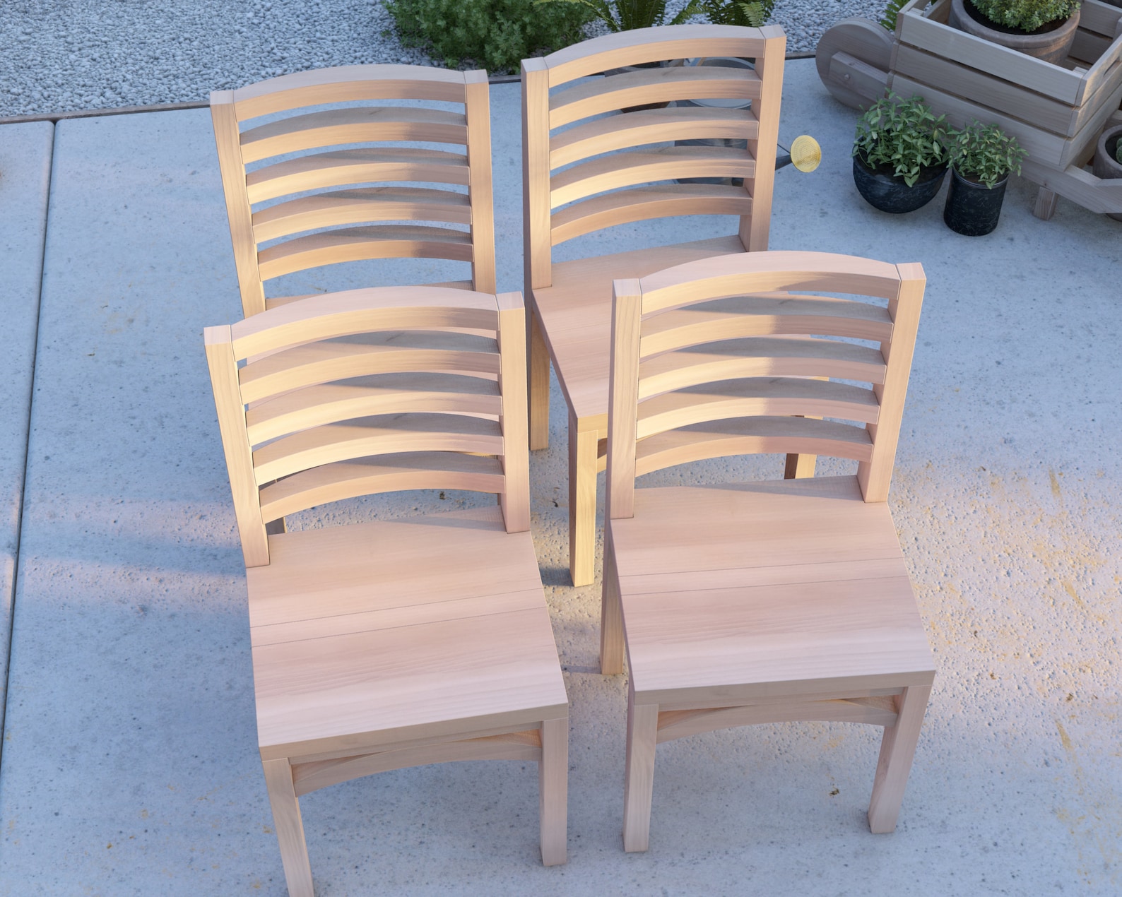 Dining Chair Plan, Curved Back, PDF Download - Etsy