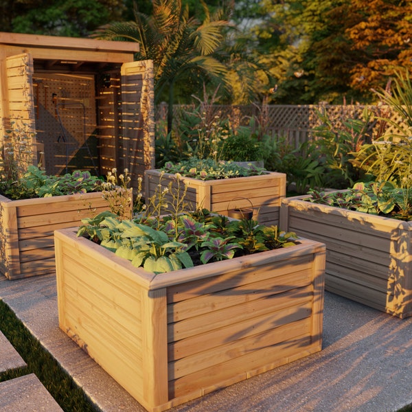 Rustic Planter Box - Etsy