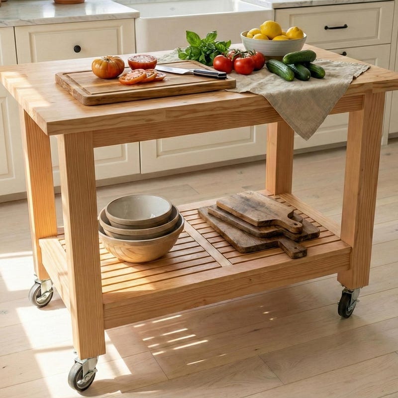 Butcher Block Shelfs - Etsy