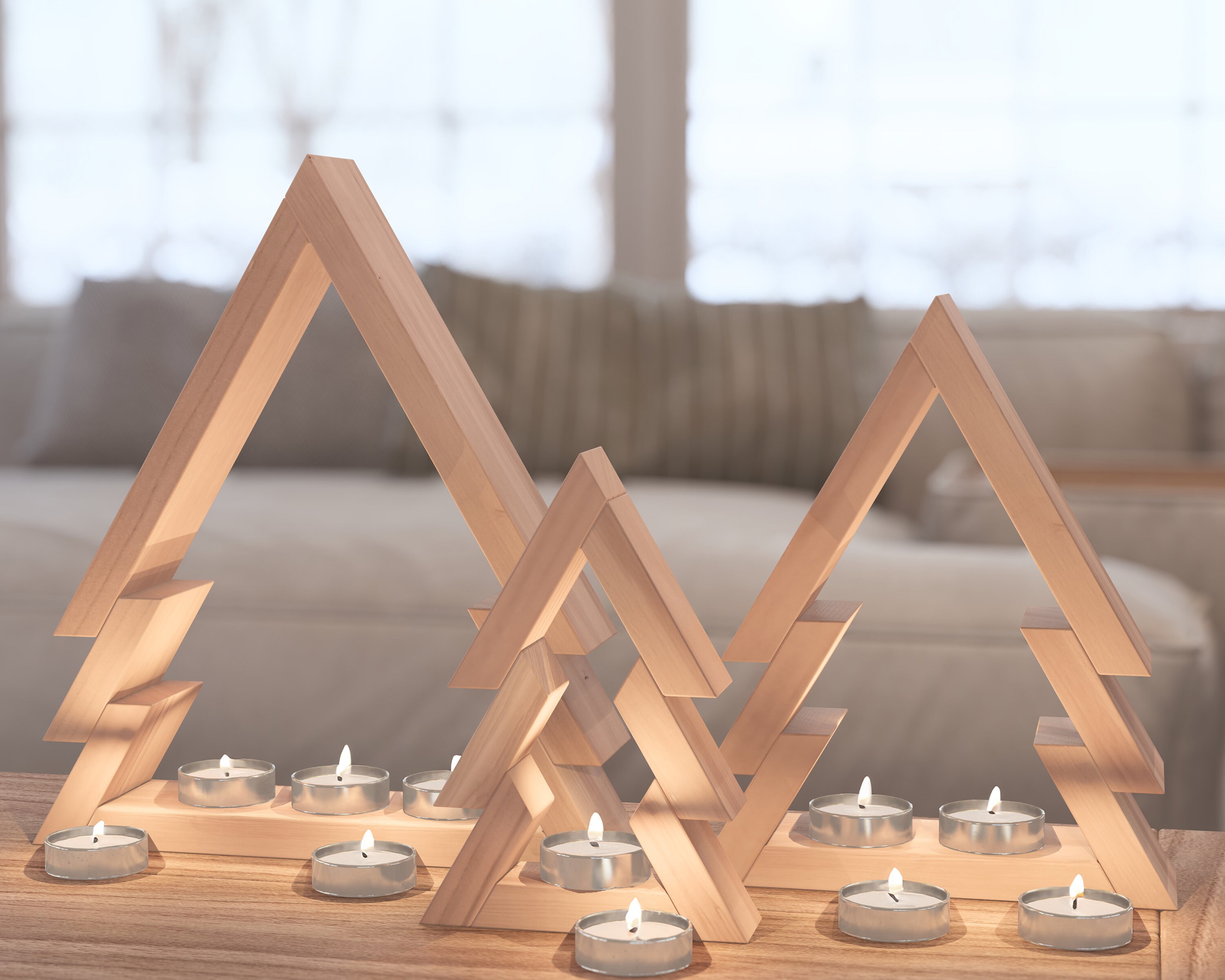 Nesting Christmas Trees Plan, Set of 3, PDF Download - Etsy