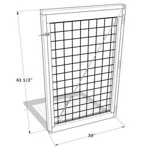Deer Fence and Gate Plan, Wild Hog Panel, PDF Download - Etsy