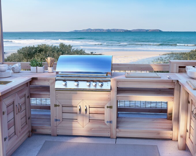 Grill Station, DIY Outdoor Kitchen Plan PDF, DIY Guide to Creating the ...