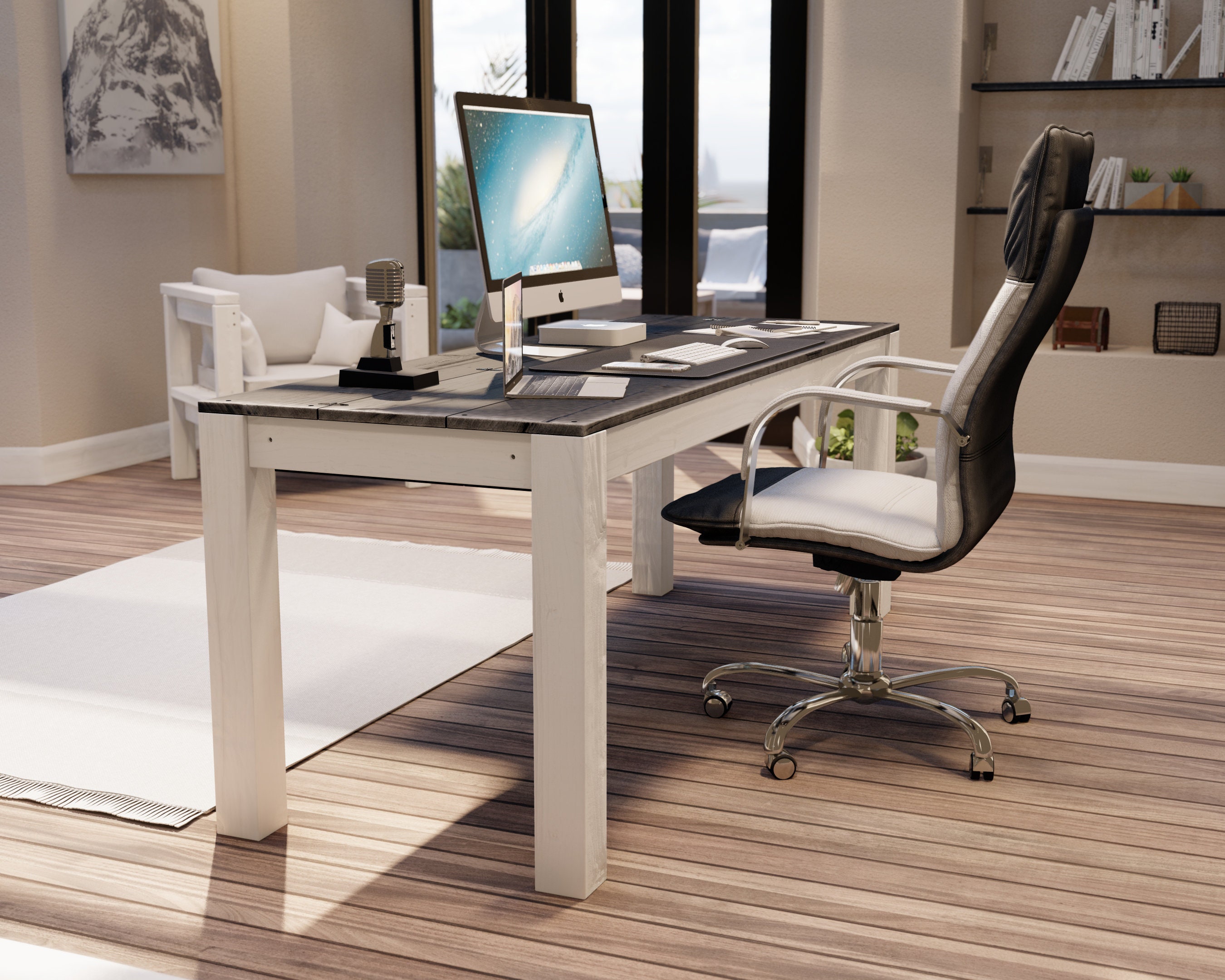 Functional Diy Computer Desk With A Hidden Keyboard