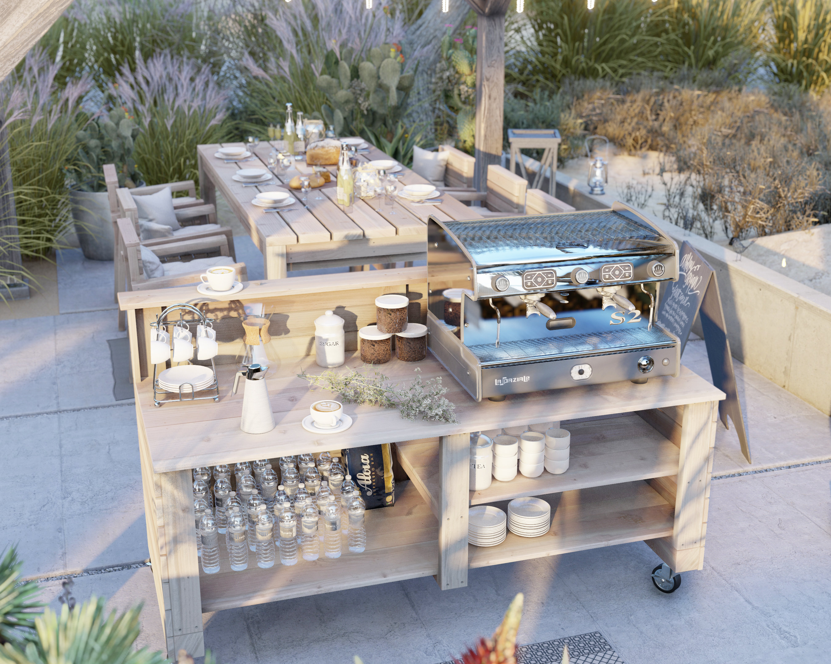 Coffee Bar Plan, Mobile Bar on Casters, PDF Download - Etsy Canada