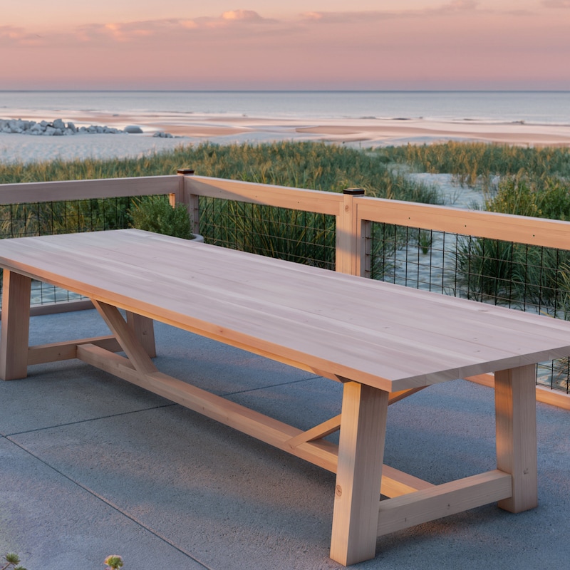 Farmhouse Table Top Plans - Etsy