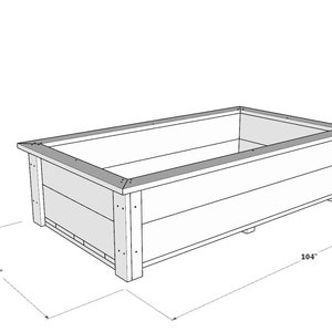 Planter Box Plan 8x4 Ft, Heavy Duty, PDF Download - Etsy