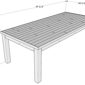 Dining Table and Chair Set Plan Bundle, PDF Download - Etsy