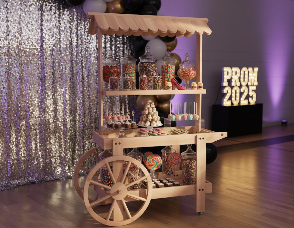 DIY Collapsible Dessert Cart Plans, Wooden Display Cart, Digital PDF ...