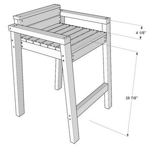 PDF Download, DIY Bar Stool Plan - Etsy