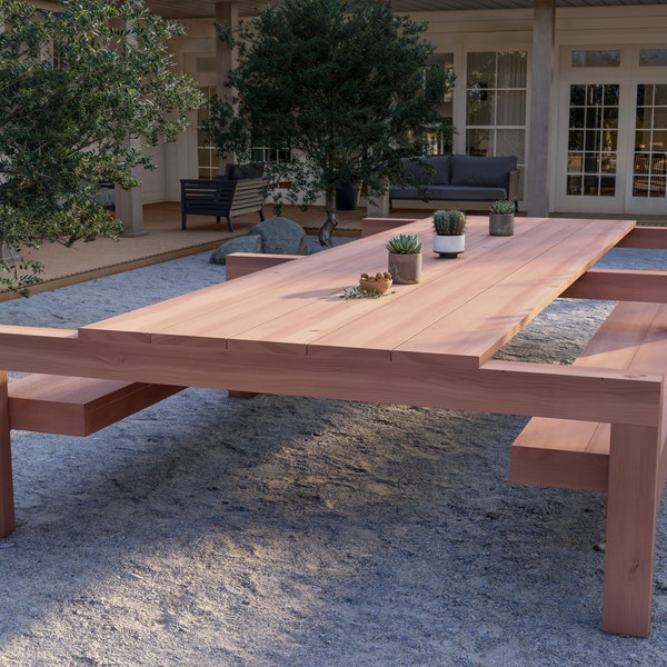 Modern Picnic Table - Etsy