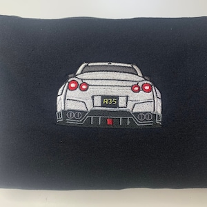Gtr R35 (pick Your Color Car) Embroidered HOODIE OR CREWNECK - Etsy