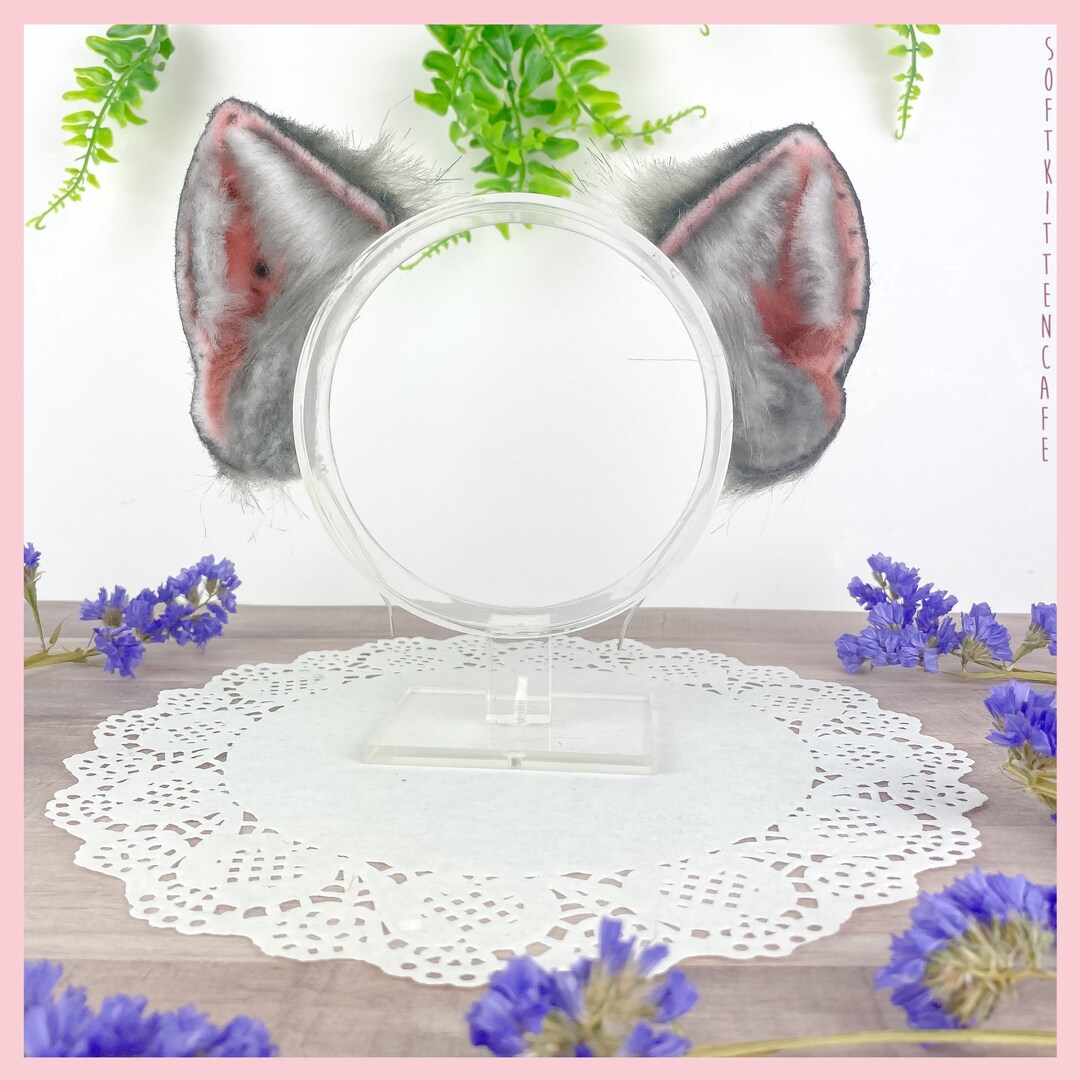 Natural Grey Wolf Ears - Etsy