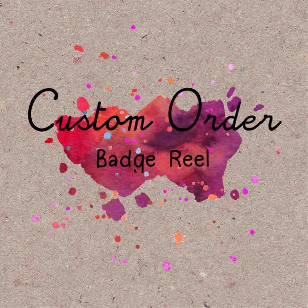 Custom Badge Reel - Etsy