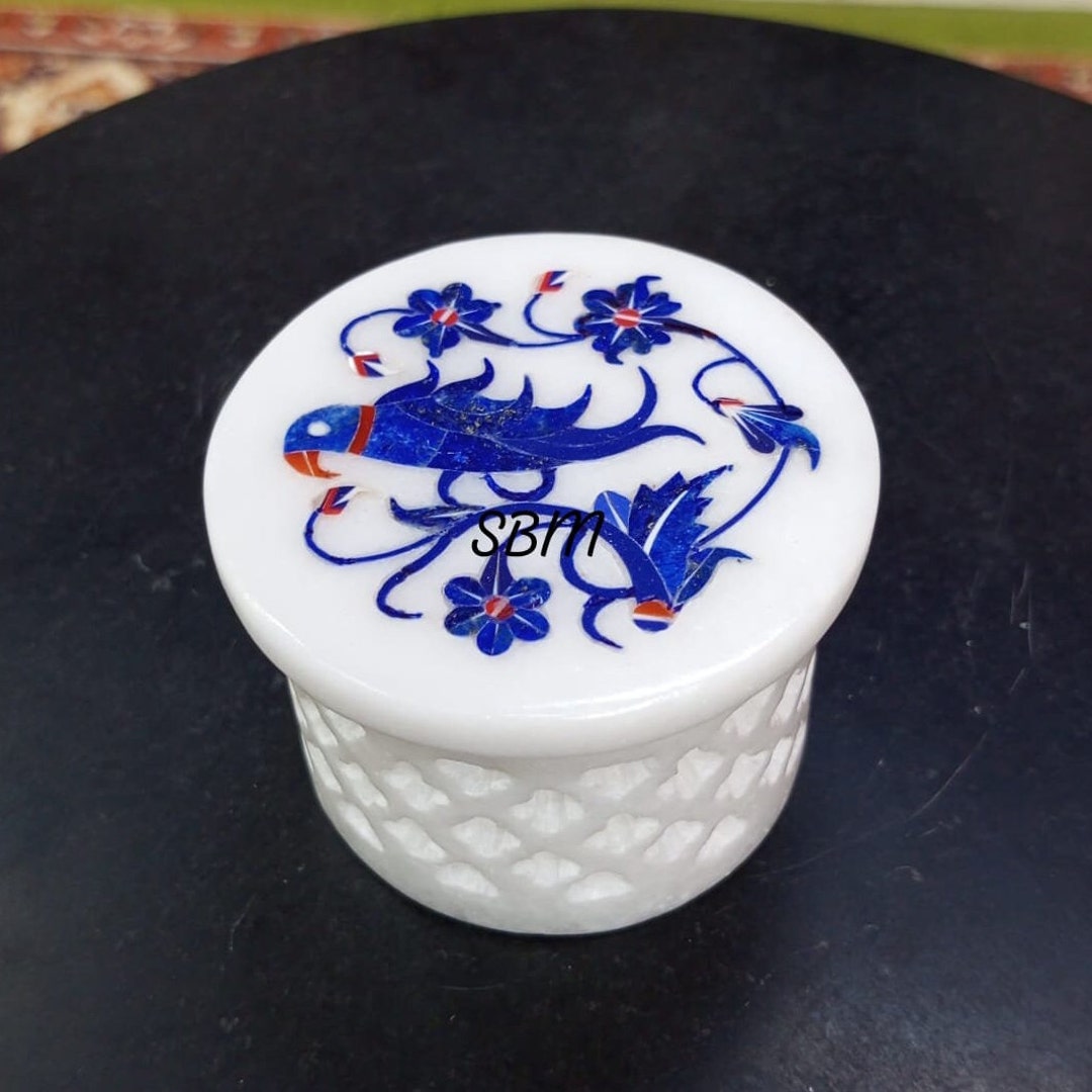 Inlay Marble Ring Box, Marble Organizer, Ring Storage, Jewelry Holder ...