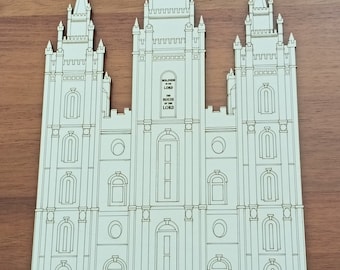 Salt Lake Temple SVG Laser Cut Files for Glowforge Projects | Temple ...