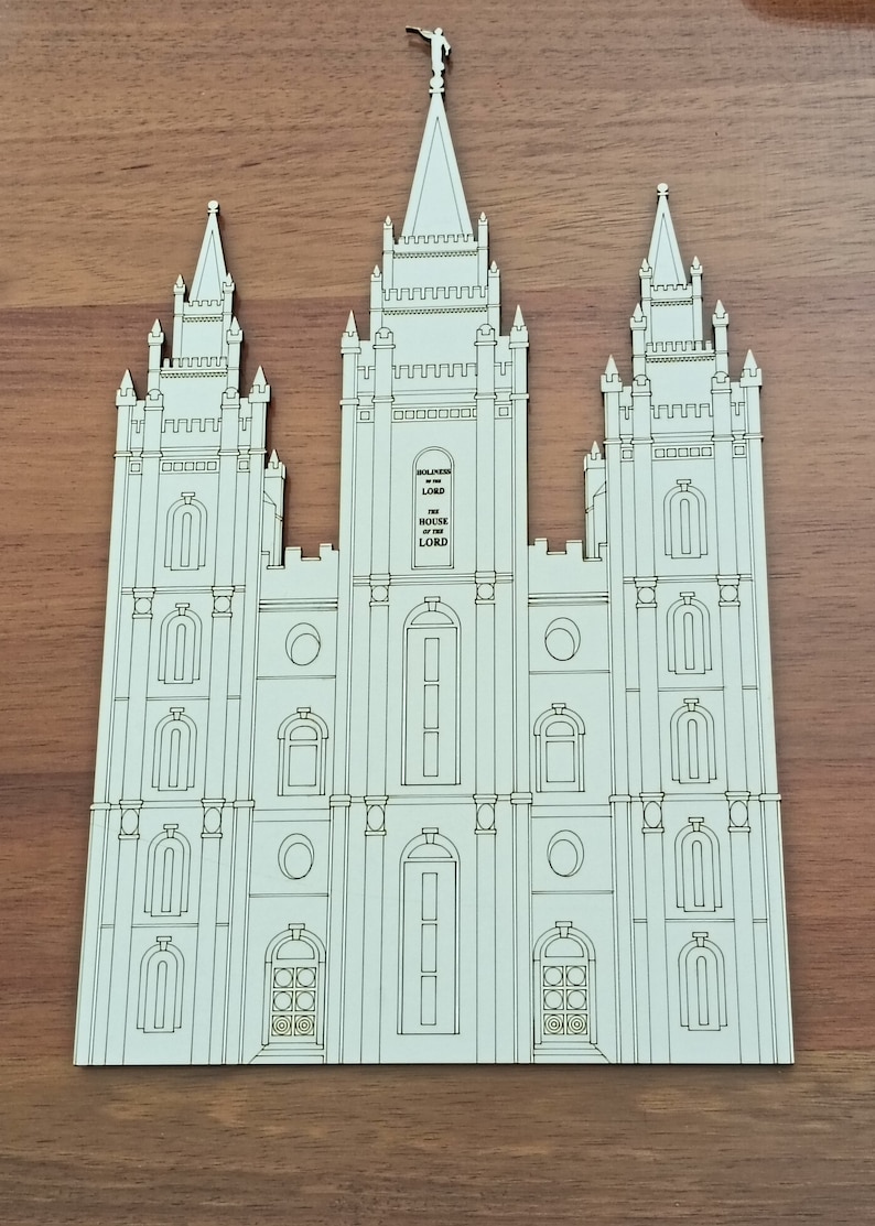 Salt Lake Temple SVG Laser Cut File - Etsy