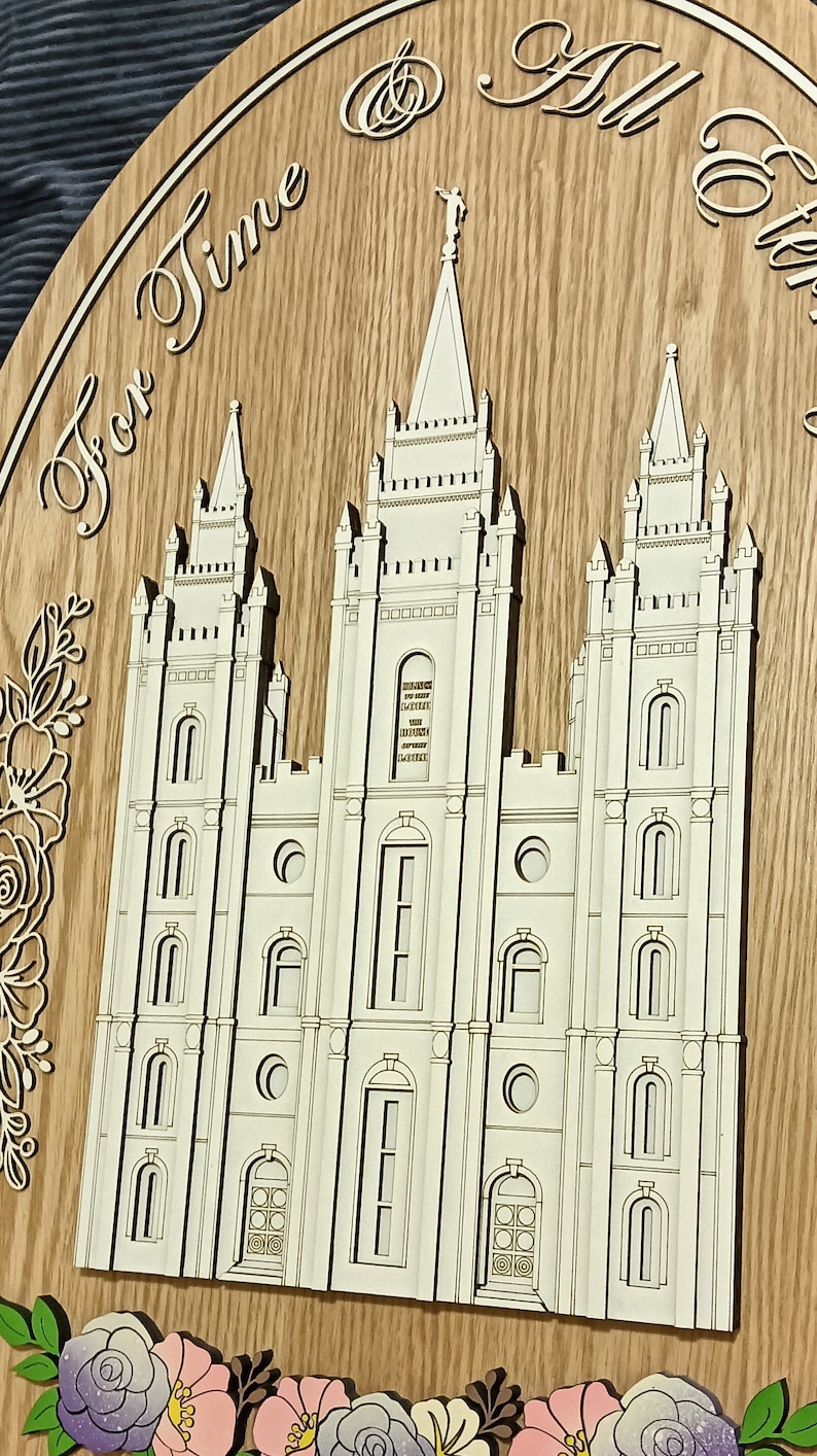 Salt Lake Temple 5 Layer SVG Cut File - Etsy