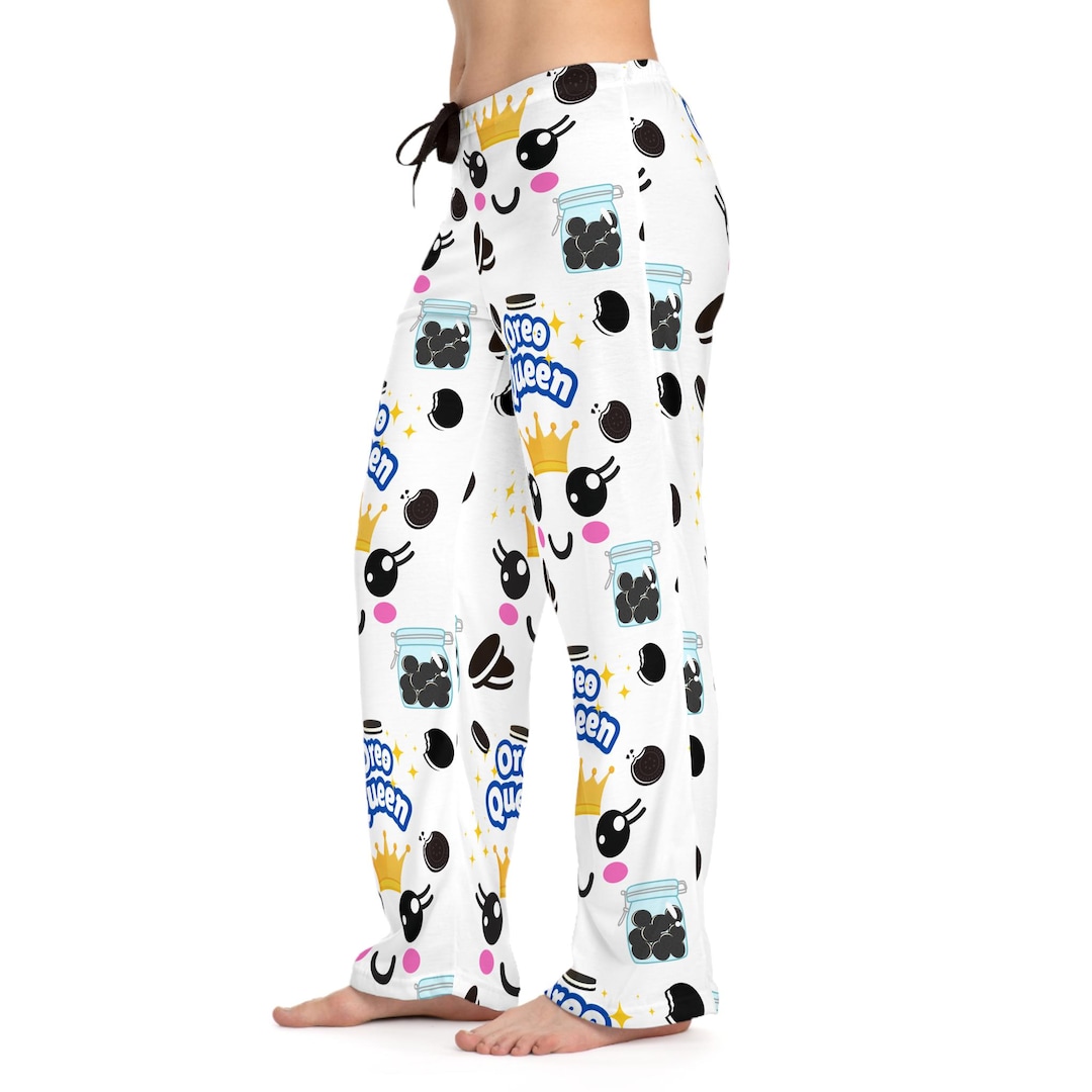 Oreo Queen Pajama Pants, Fun Sleepwear, Cozy Loungewear, Sweet Treat ...