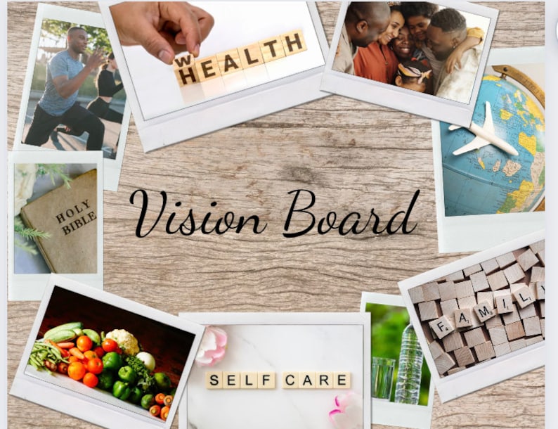 Digital Vision Board Template - Etsy