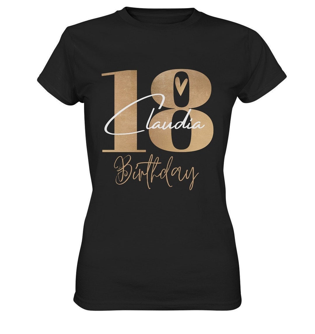 T Shirt 18 Geburtstag Frau