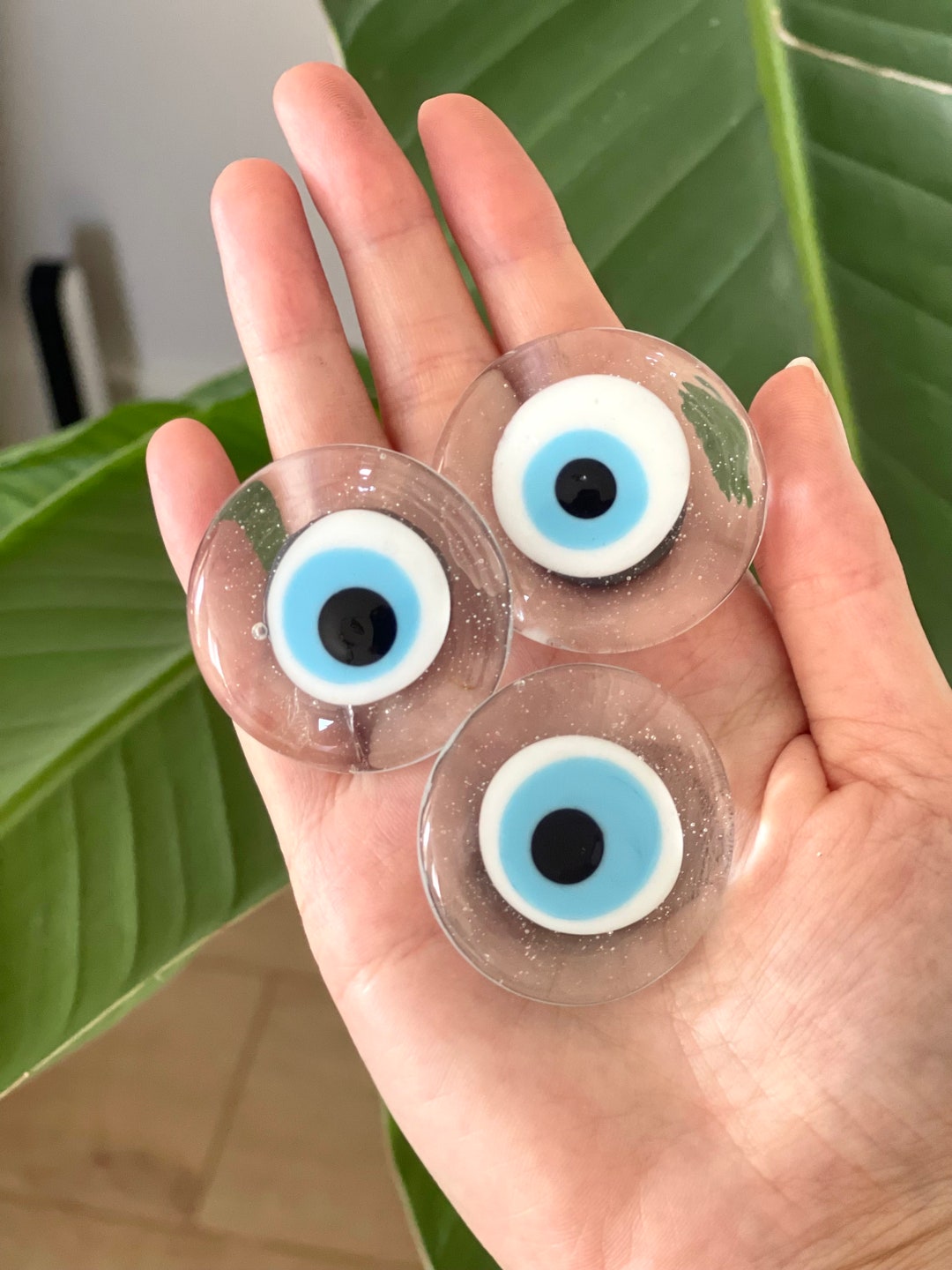 Set of 3 Evil Eye Magnet, Evil Eye Magnet, Home Decor, Home Gift Idea ...