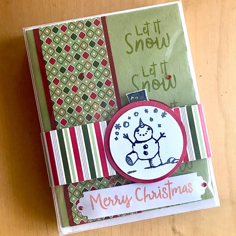 Box of 5 Snowman Christmas Cards - Etsy