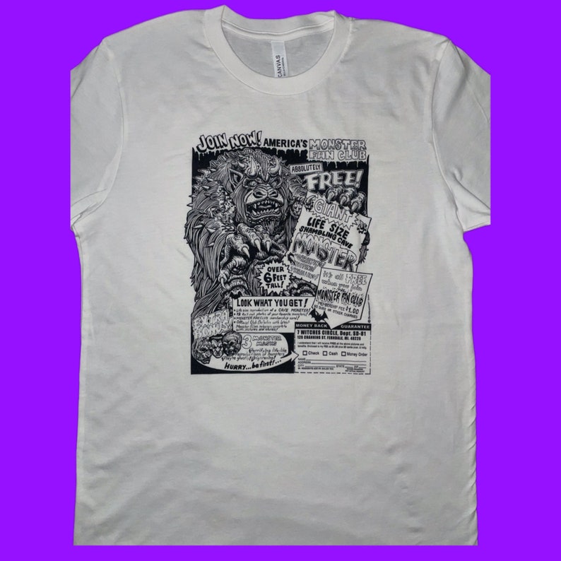 Monster Fan Club T-shirt - Etsy