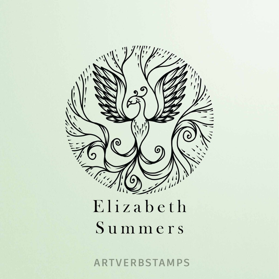 Stamp Personalized Name Book Stamp Phoenix Custom Name Stamp From the ...