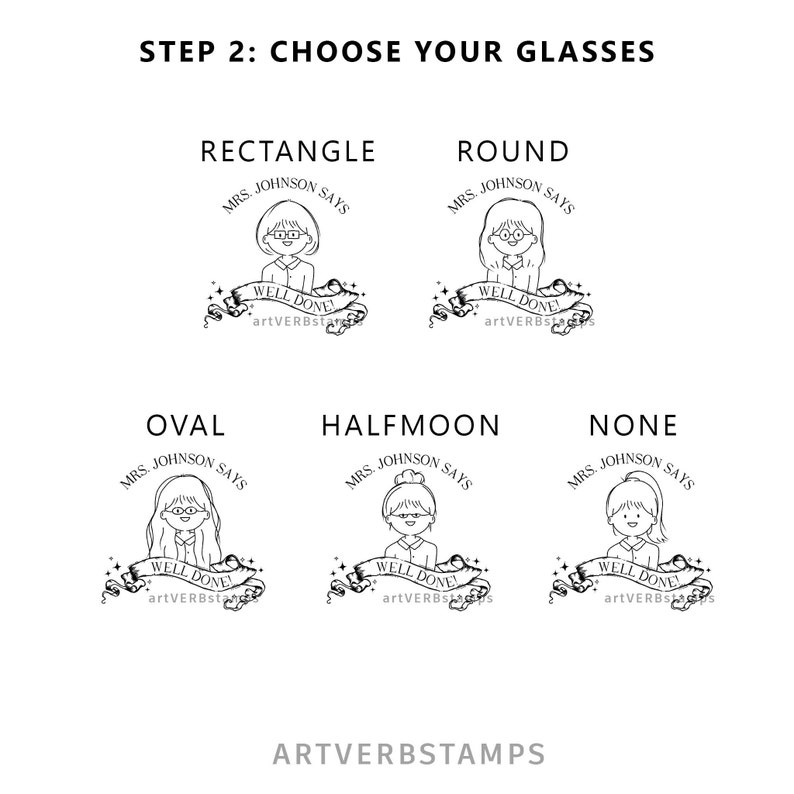 Stamp Teacher Personalized Library Stamp for Her Custom Face Stamp DIY ...