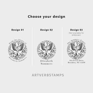 Stamp Personalized Name Book Stamp Phoenix Custom Name Stamp From the ...